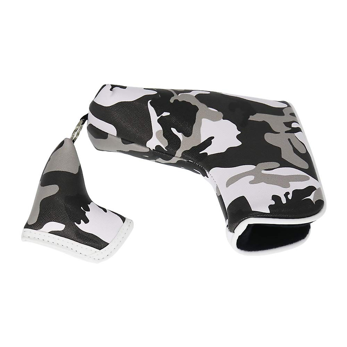 SEACLOUD Golf Blade Putter Cover Head Camouflage Pattern Headcover Protection with Magnetic Closure Headcovers Purple