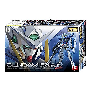 Bandai Hobby - Gundam 00 - 15 Gundam Exia Gundam 00, Bandai Spirits RG 1/144 Model Kit , White