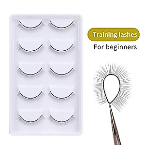 LASHVIEW Lash Mannequin Head, Practice Training Head with 25 Pairs Practice Lashes for Training Eyelash Extensions,Cosmetology Doll Face Head,Easy to Clean by Skincare Essential Oil