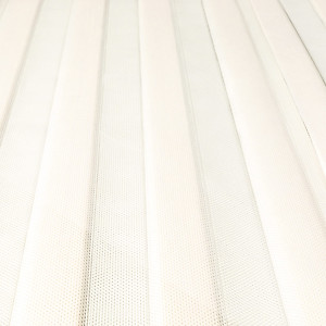 Mellow Fabric Covered Wood Slats, Bunkie Board Mattress Support, Box Spring or Bed Slat Replacement, Queen, Beige