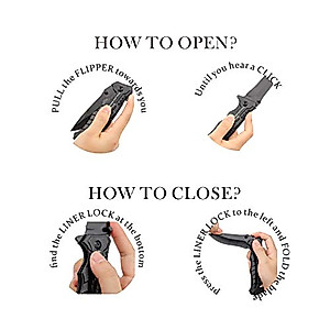 Corfara Engraved Black Pocket Knife for Boss Gifts Ideas for Christmas Birthday Retirment Best Boss Ever Camping Knife with Window Glass Breaker and Seatbelt Cutter