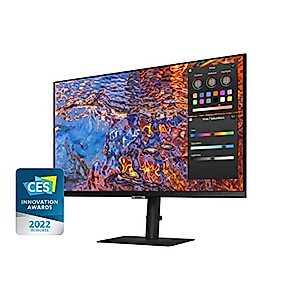 SAMSUNG 27-Inch ViewFinity S80PB Series UHD Computer Monitor, DCI-P3 98%, VESA DisplayHDR 400, IPS Panel, Matte Display, USB-C, PIP / PBP, Intelligent Eye Care, LS27B804PXNXGO, 2023