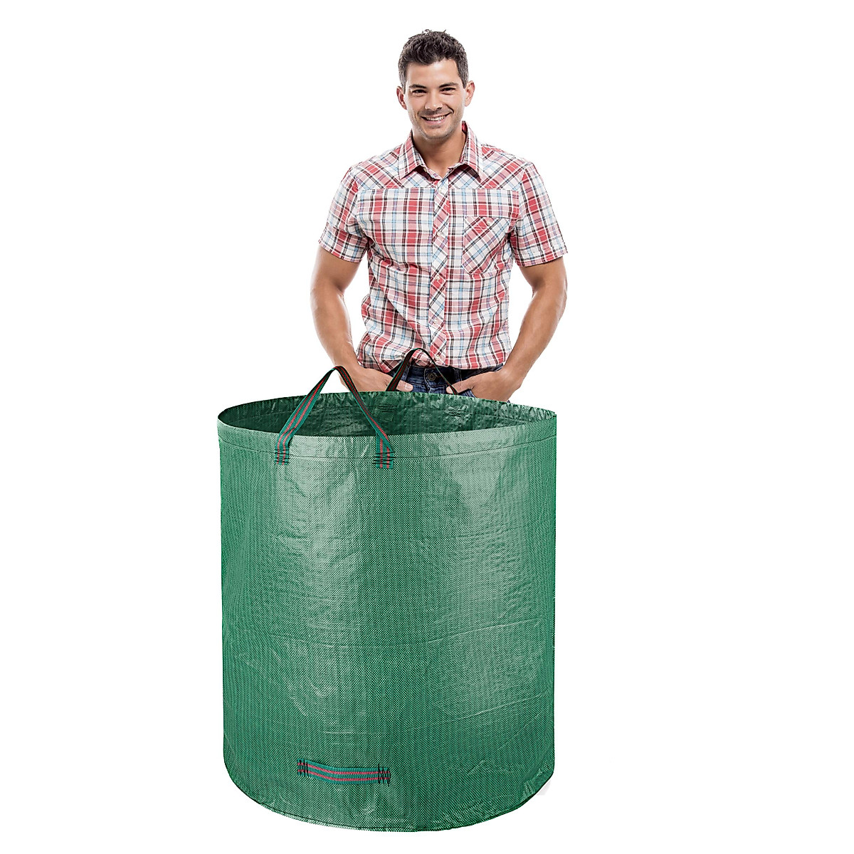GardenMate 2-Pack 132 Gallons Reusable Garden Waste Bags (H34, D34 inches) - Yard Waste Bags