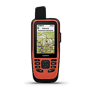 Garmin GPSMAP 86i, Floating Handheld GPS with Button Operation, Inreach Satellite Communication capabilities, Stream Boat Data From Compatible Chartplotters & Universal Carrying Case010-10117-02 Black