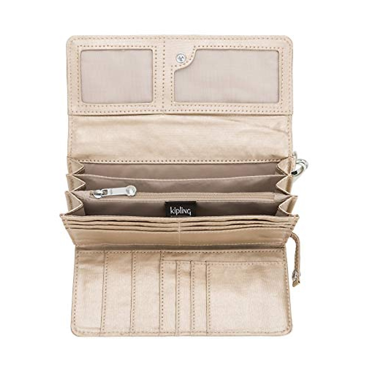 Kipling Rubi Large Wristlet Wallet - Starry Gold Metallic