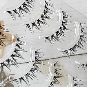 5 Pairs Mink Eyelashes Invisible Band 3D Mink Thick Long V Shape Natural Reusable False Eyelashes Eyelash Extension Makeup Tools