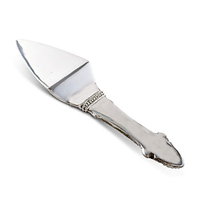 Arthur Court Designs Aluminum Mardi Gras Pattern Pie Server Cake Cutter, Pizza Tart Dessert Server 11.5 inch Long