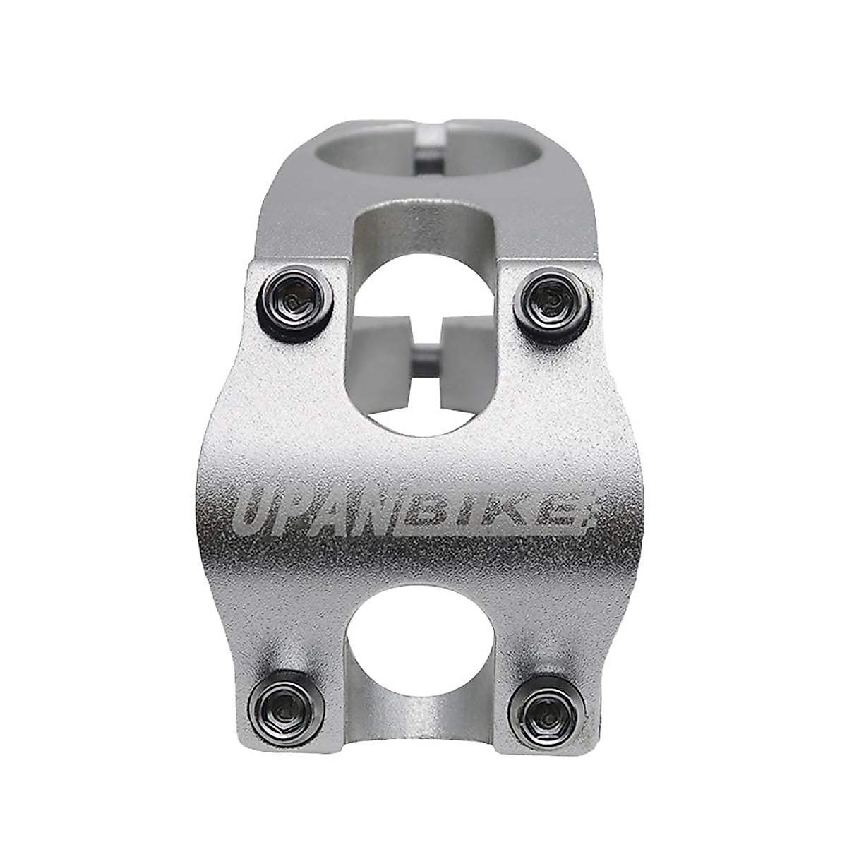 UPANBIKE 31.8mm Bike Stem Aluminum Alloy Length 50mm Bicycle Handlebar stem for Mountain Bike Road Bicycle(Silver)