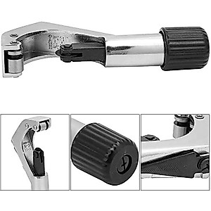 GOLDEAL Bike Front Fork Cutter,Seatpost/Seat Tube/Steerer Tube Cutter,1/4"- 1-5/8"(6mm-42mm) with A Spare Cutting Wheel for Cutting Copper/Brass/Aluminum/Stainless Steel/PVC/Plastic Tube.（Silver）