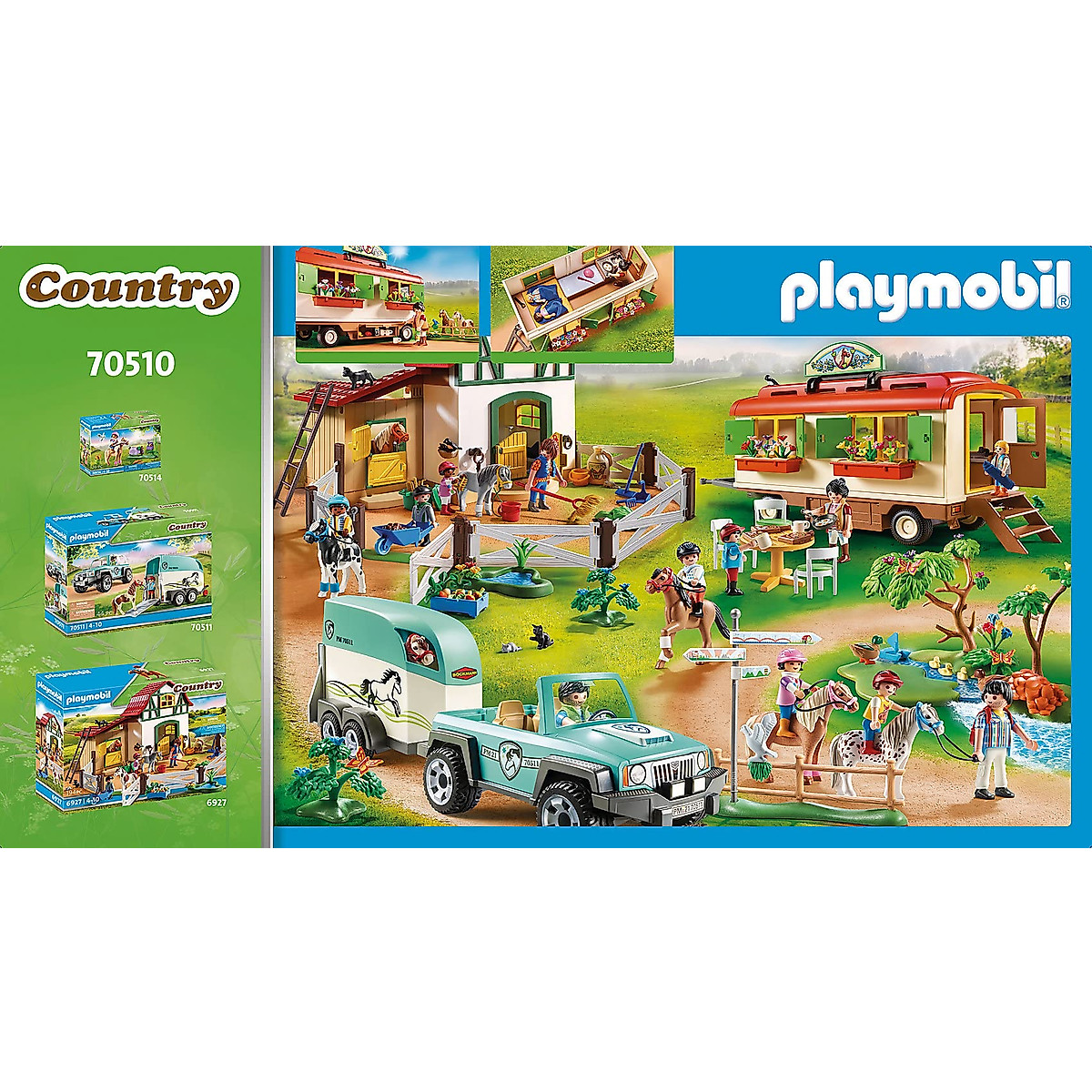 Playmobil Pony Shelter with Mobile Home