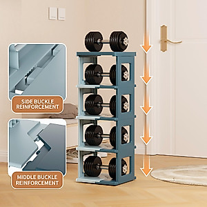 HAIXIN Shoe Rack Organizer, 5 Tier Collapsible Shoe Storage Cabinet Entryway, Sneaker Rack for Men, Sturdy Wide Shoe Stand, Free Standing Shoe Racks for Bedroom, Closet, Garage(Dark & Light Blue)