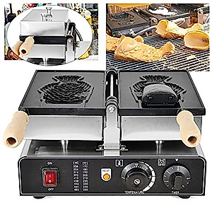 Veloqua 110V Commercial Taiyaki Waffle Maker Stainless Steel Commercial Taiyaki Waffle Maker Machine Great choice for bakeries, restaurants, kiosks, canteens, etc.