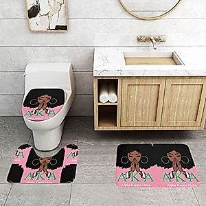 Bathroom Rugs Sets 3 Piece Aka SOR-Ority 10 Bathroom Shower Rugs with U-Shaped Contour Toilet Mat Large Contour Mat, Bathroom Floor Mats