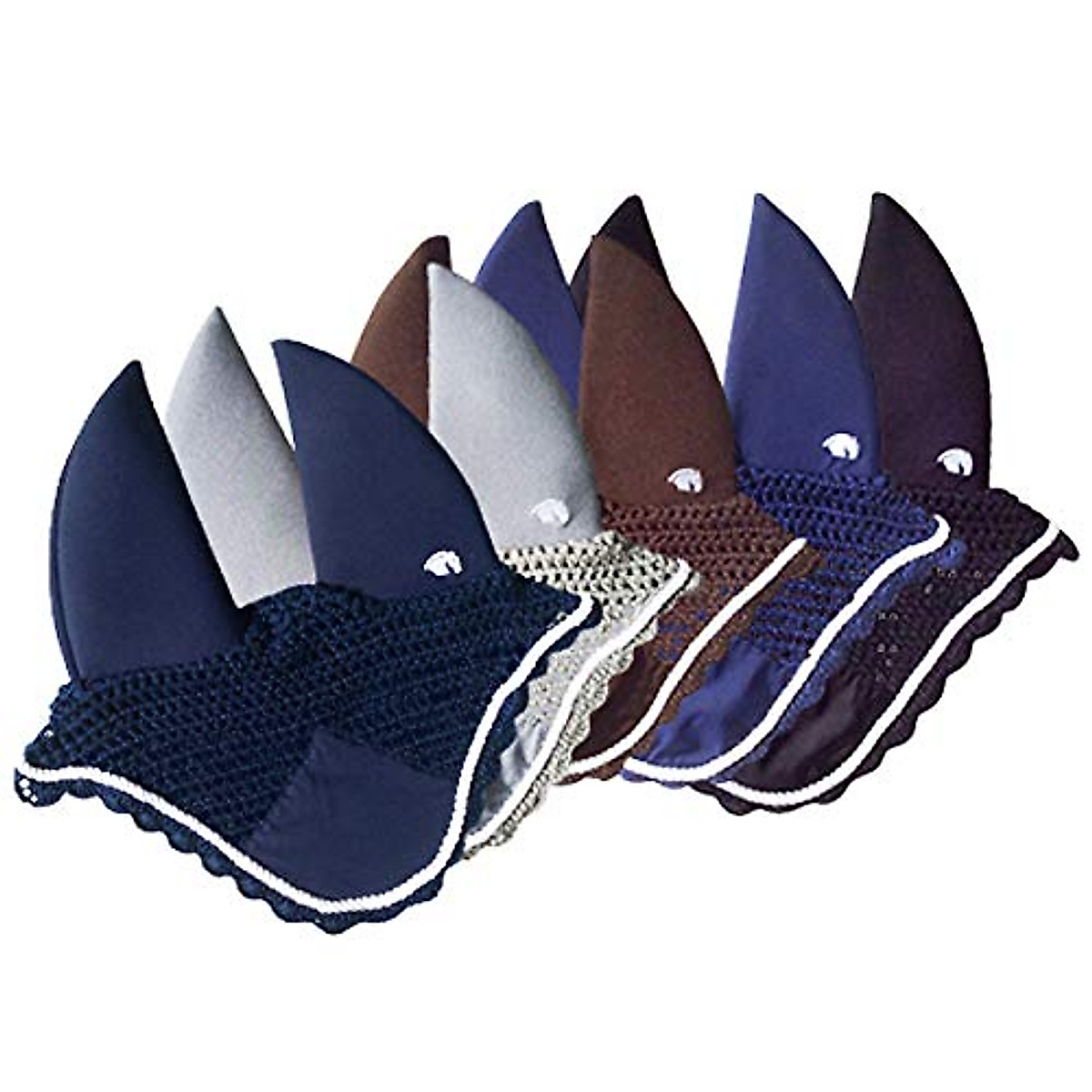 Plughz Horse Sound Off Ear Net, Soundless Bonnet (Grey)