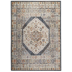 Home Dynamix Chloe Mars Area Rug, 5 ft 3 in x 7 ft 3 in, Blue/Orange