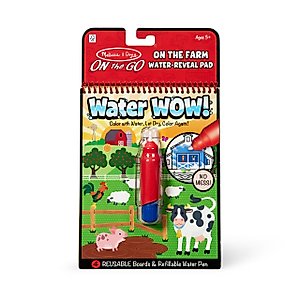 Melissa & Doug Water Wow! On The Farm - Stocking Stuffers, Children's Paint , Activity Books For Toddlers And Kids Ages 3+, 1 Count (Pack of 1)