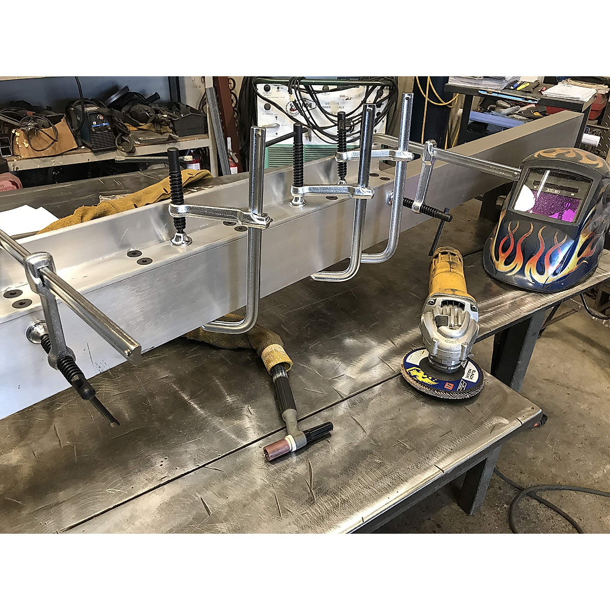 AMAZONS BEST (BESSEY STYLE) F BAR CLAMP FOR MIG AND TIG WELDERS CARPENTERS MECHANIC AUTO BODY REPAIR