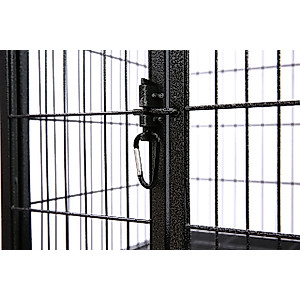 Homey Pet New 2 Levels 31" Crate with Durable Plastic Black Tray and Caster (Cage)