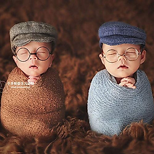 SHARELY SHEEP Infant Newborn Photography Glasses Baby Boy Girl Photo Shoot Sunglasses Props Gold