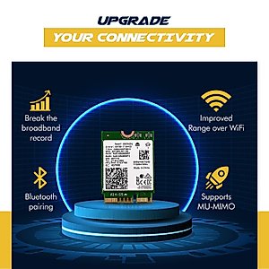 HighZer0 Electronics AC 9560 CNVio Legacy WiFi Adapter for PC | WiFi 5 Dual Band 802.11ac | Up to 1.73 Gbps | Supports Bluetooth 5.1 Windows & Linux | Requires 8-9th Gen Intel CPU | 9560NGW (AC9560)