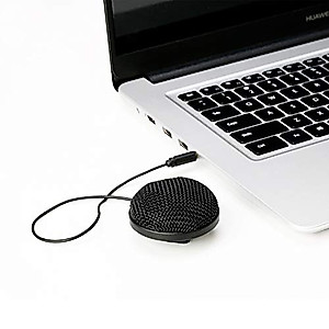 BOYA BY-MM2 Professional Omnidirectional Stereo Microphone Table Top Conference Mic with Furry Windshield for iPhone 8 8 plus, iPad Canon Nikon Sony DSLR Camera