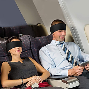 Tooks Gen3 Sportband - Headphone Headband - Color: Black, Sleek 100% Stretch Dryfit Keeps You Cool from Sports to Sleep | Ultra-Thin Cushioned Headphone Speakers