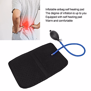 Electric Heating pad for Back/Shoulder/Neck/Knee/Leg Pain Relief,Inflatable Lumbar Support Cushion Electric Self Heating Pad for Back Pain Relief Waist Protection