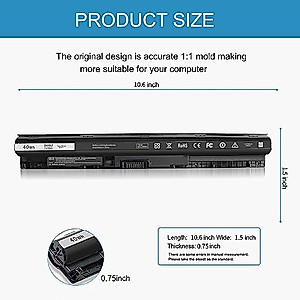 40WH M5Y1K Battery 14.8V for Dell Inspiron 14 15 17 5000 3000 Series 5559 5558 3551 3451 3558 i3558 3567 5755 5756 5458 5759 5758 5759 GXVJ3 453-BBBQ WKRJ2 VN3N0 HD4J0 991XP P63F P47F P51F P52F P64G