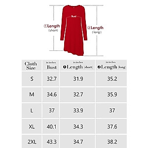 KORSIS Dresses for Women Wine Red Small Long Sleeve Round Neck Casual Button Side T Shirts Loose Fitting Sweater Jumper Fall Winter Christmas Tunic Dress