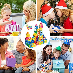 KIDCHEER Magnetic Tiles STEM Toddler Toys 100PCS Kids Magnet Building Blocks Game Educational Stacking Blocks Gift for Boys & Girls