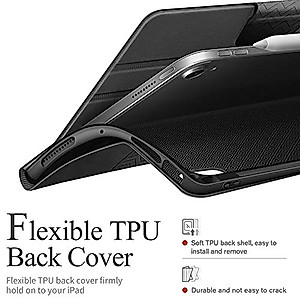 auaua Case for iPad Air 11 Inch (2024)/iPad Air 5th/4th Generation (2022/2020) with Pencil Holder, Auto Sleep/Wake, Adjustable Angle (Gray)