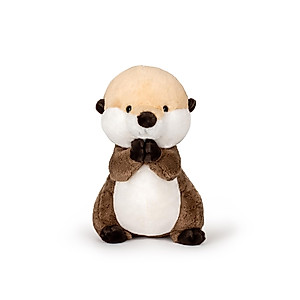 Wanwu World Sea Otter Stuffed Animal 15.7" Cute River Otter Plush Standing River Otter Plush Toy Christmas Birthday Gift for Kids Children Girls Boys