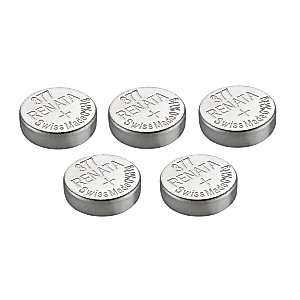 Renata Watch Battery Swiss Made Renata 377 or SR626SW OR AG4 1.5V (5 Batteries, 377 or SR 626 SW)