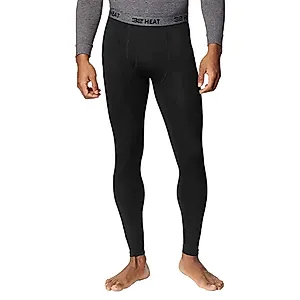 32 DEGREES Men's Heat Pant, 2-Pack (L, Black/Black)