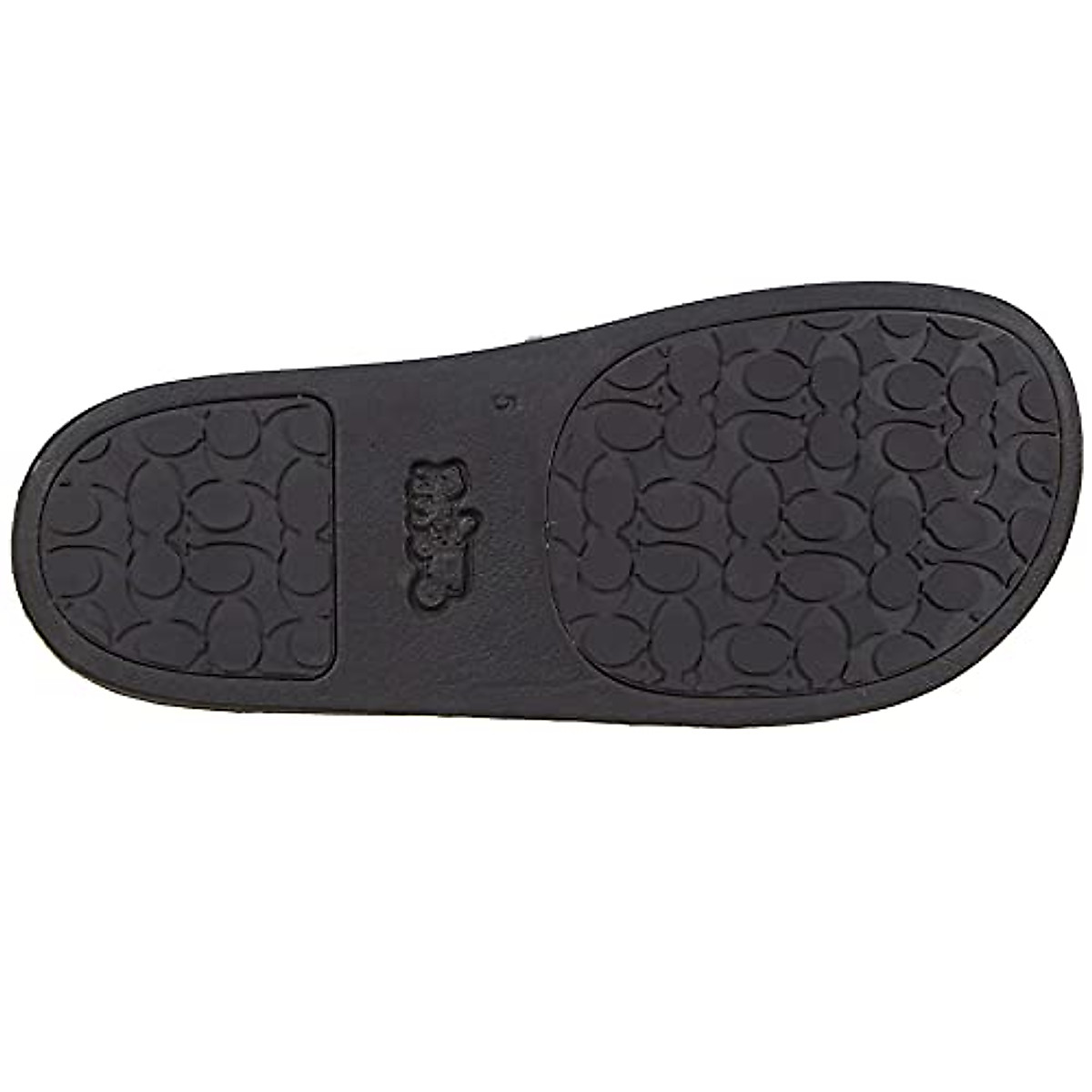 COACH Women's Udele Slide Charcoal/Black Mixed Material 8 M