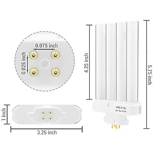 MyGift 27 W Daylight Color FML Lamp 27 Watt LED Replacement Light Bulb for Solarex Floor Sun Lamp