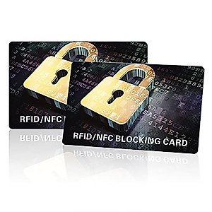 8 Pieces RFID Blocking Cards, NFC Contactless Cards Protection, Credit Card Protector Contactless for Credit Cards, ID Cards, Passport (8 pcs)