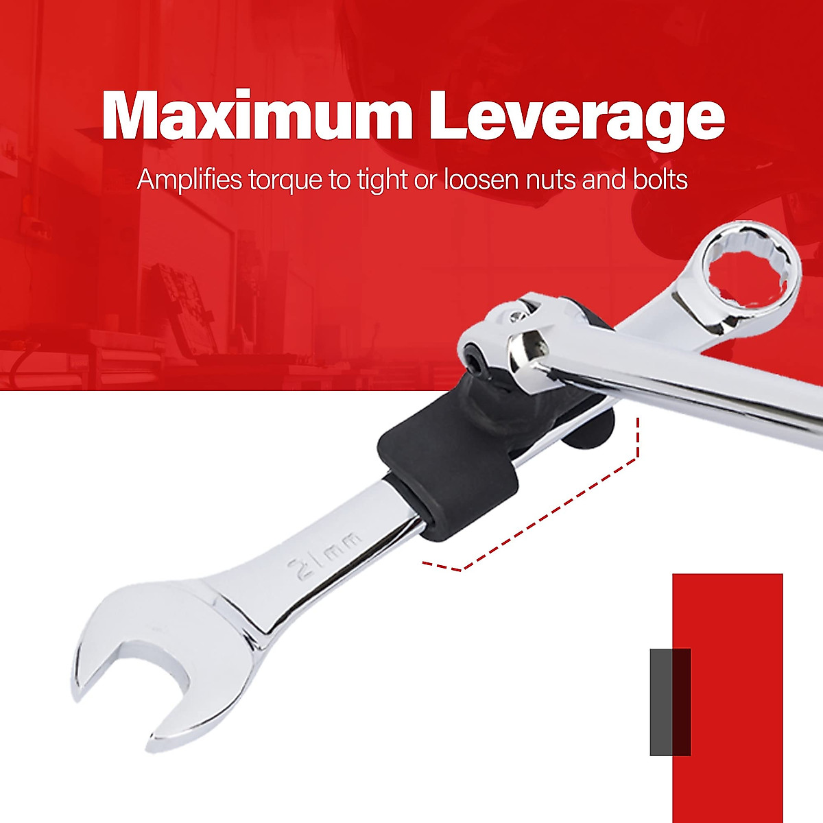 Kei Project Universal Wrench Extender for 1/2 Inch Drive Breaker Bars - Wrench Extension Tool for Cheater Bar- Extended Adapter to Leverage over Stubborn Nuts and Bolts