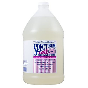Chris Christensen Spectrum One Dog Shampoo, Coarse and Rough Coat, Groom Like a Professional, Repairs and Protects, Maintains Inner Cortex Hydration, Made in The USA, 128 oz