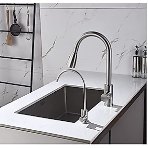 Apaix Drinking Water Faucet Brushed Stainless Steel, Kitchen Water Purifier Faucet for Non-Air Gap Reverse Osmosis Water Filtration System