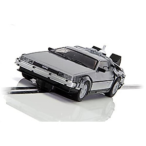 Scalextric Back to The Future Part II Delorean 1:32 Slot Race Car C4249, Silver
