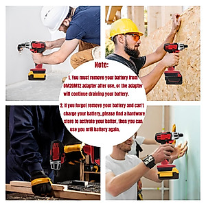 for M18 to for M12 Battery Adapter, Convert for Milwaukee for M18 18V Battery to for M12 12V Battery Replacement, Power for Milwaukee for M12 Tools