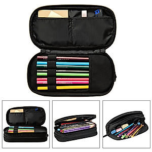 Chainsaw Man Pen Bag Large-Capacity Storage Pen Bag Double Pencil Bag Zippered Stationery Bag
