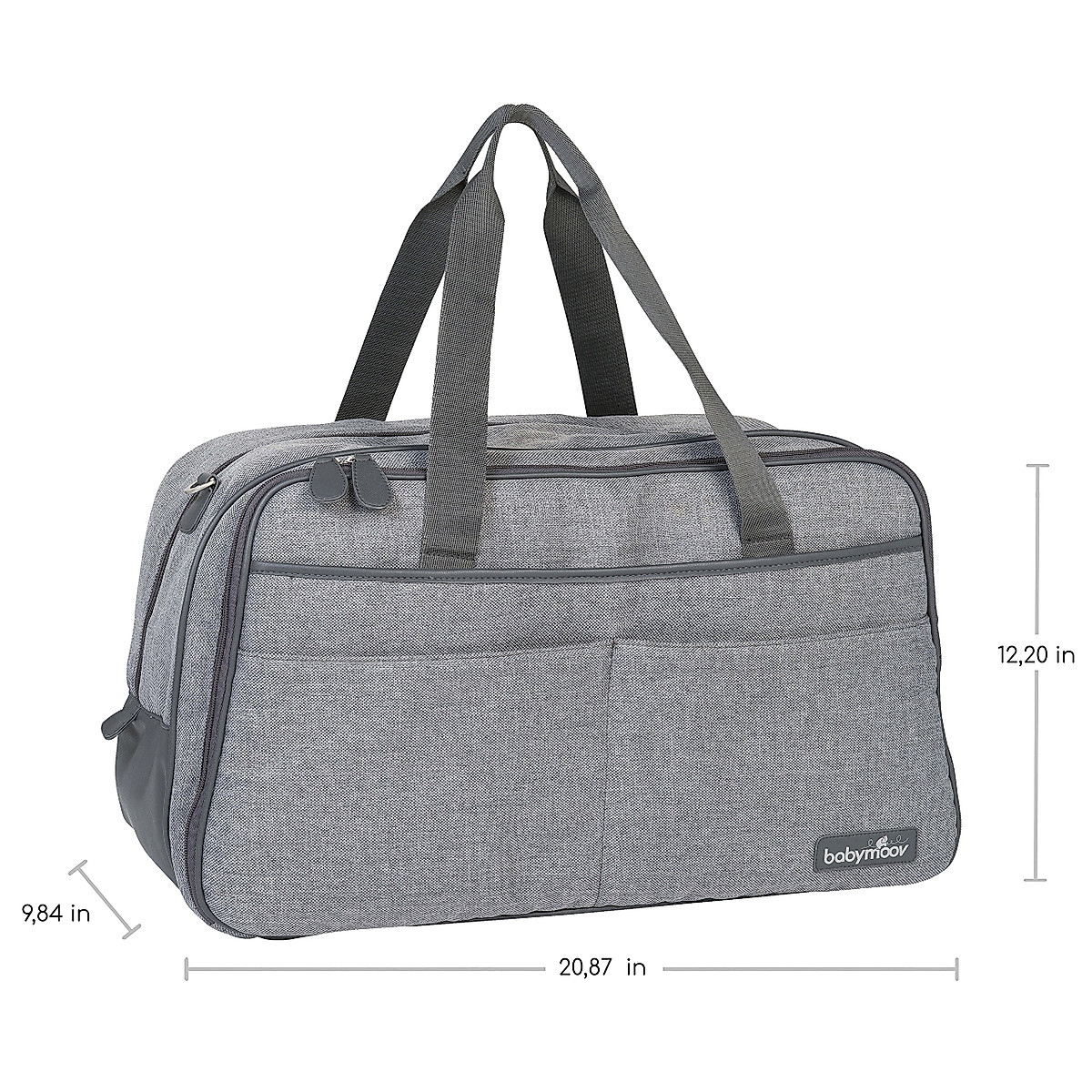 Babymoov Traveler Carry On Bag, Multi-Function, Lightweight, XL Size with 11 Pockets and 6 Accessories for Organized Storage (Perfect for Moms & Dads)