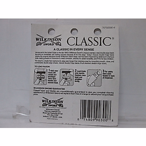 Wilkinson Sword Double Edge single Razor Cartridge, 20 blades