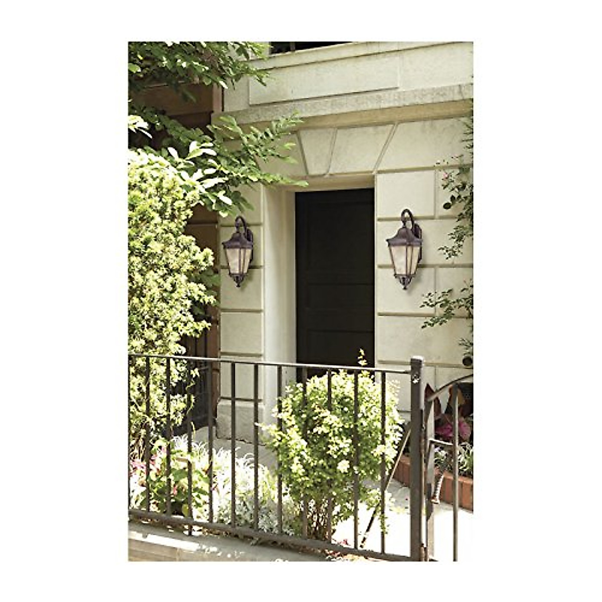 Feiss OL5401BK Cotswold Lane Outdoor Patio Lighting Wall Lantern, Black, 2-Light (9"W x 21"H) 120watts