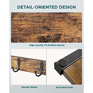 OROPY Wood Coffee Mugs Holder for Counter with 16 Hooks, 2 Tier Mugs Tree with Top Storage Shelf, Vintage Countertop Mug Rack Stand for Home Coffee Bar Storage and Display