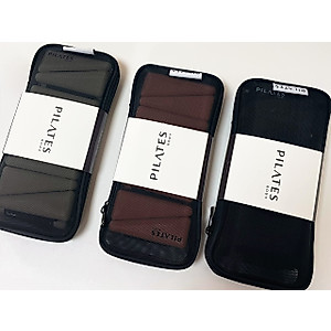 Pilates Body - Set of 2 (1.8lb each, 3.6lb total) | Adjustable Wearable Ankle/Wrist Weights | Pilates, Yoga, Barre, Aerobics, Running, Walking, Traveling, Home Workouts, Core Training (Sand) (Black)