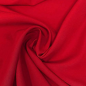 TL Care 100% Natural Cotton Percale Fitted Crib Sheet for Standard Crib and Toddler Mattresses, Red, 28 x 52, Soft Breathable, for Boys and Girls