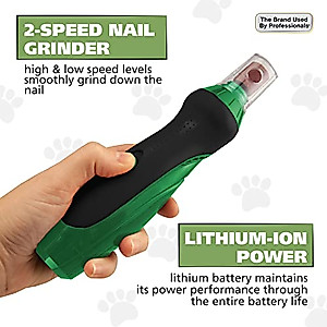 Wahl Lithium Ion Rechargeable Dog Nail Grinder with Concave Rounding Tip and Nail Guard for Increased Safety and Precise Nail Grinding, 3 Hour Run Time - 5975